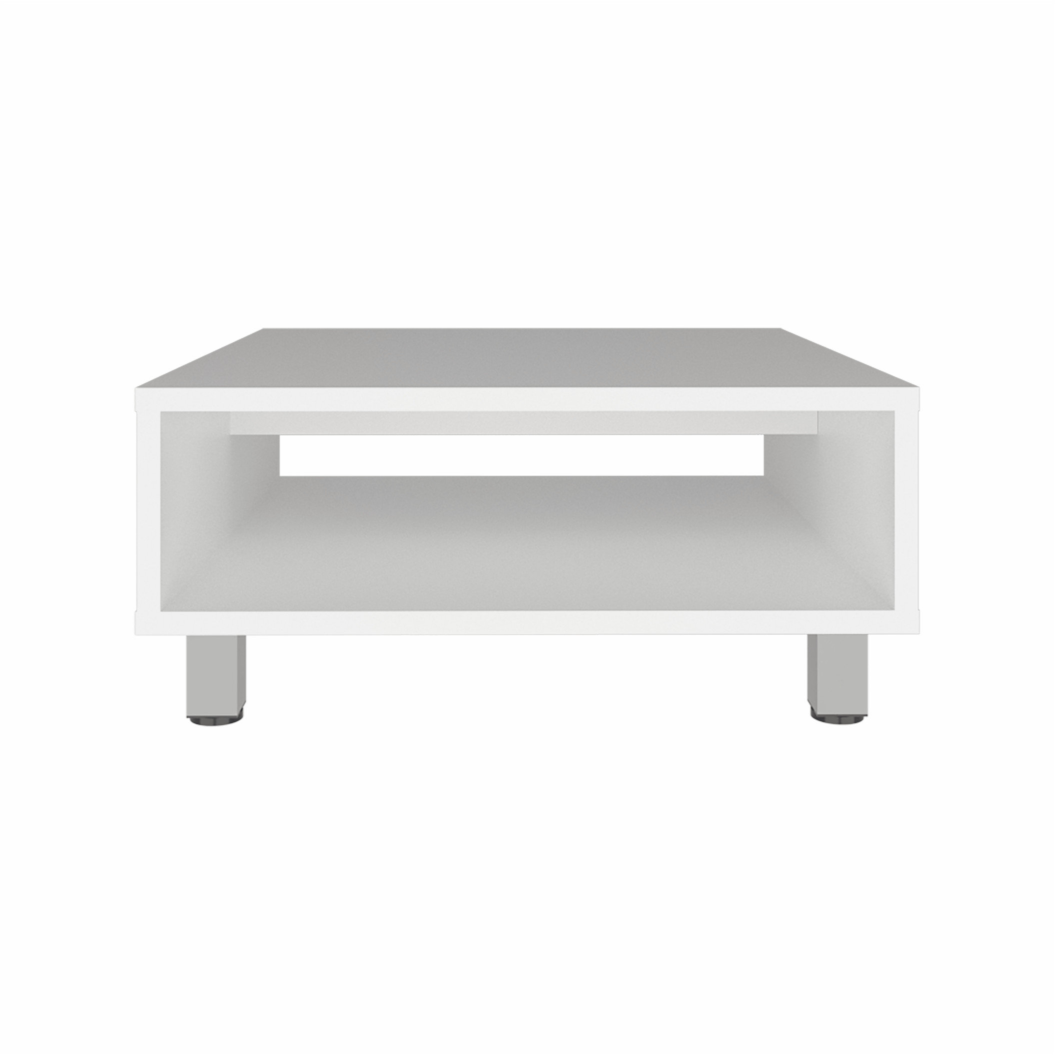 Ebern Designs Modern Minimalist Square Coffee Table With Open Storage ...