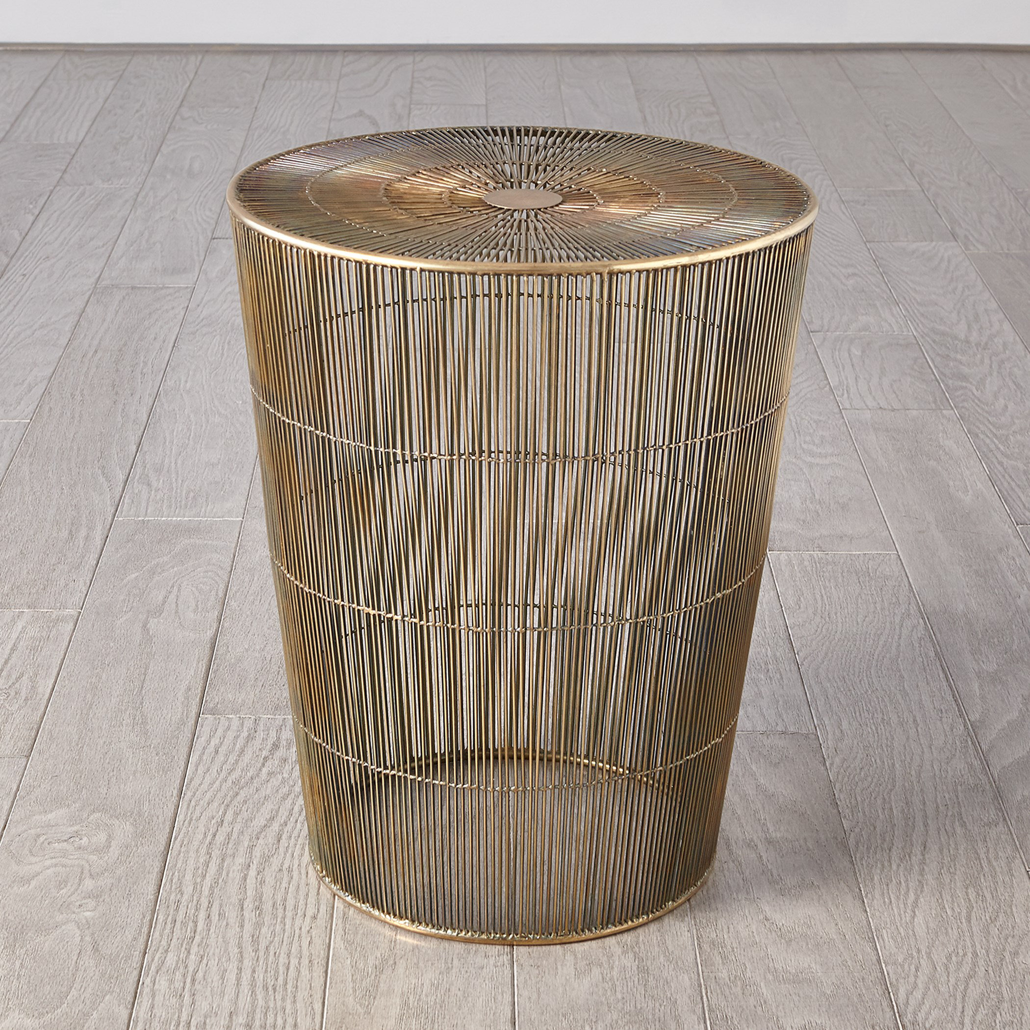 Studio A Home Radiance Side Table-Antique Brass | Wayfair