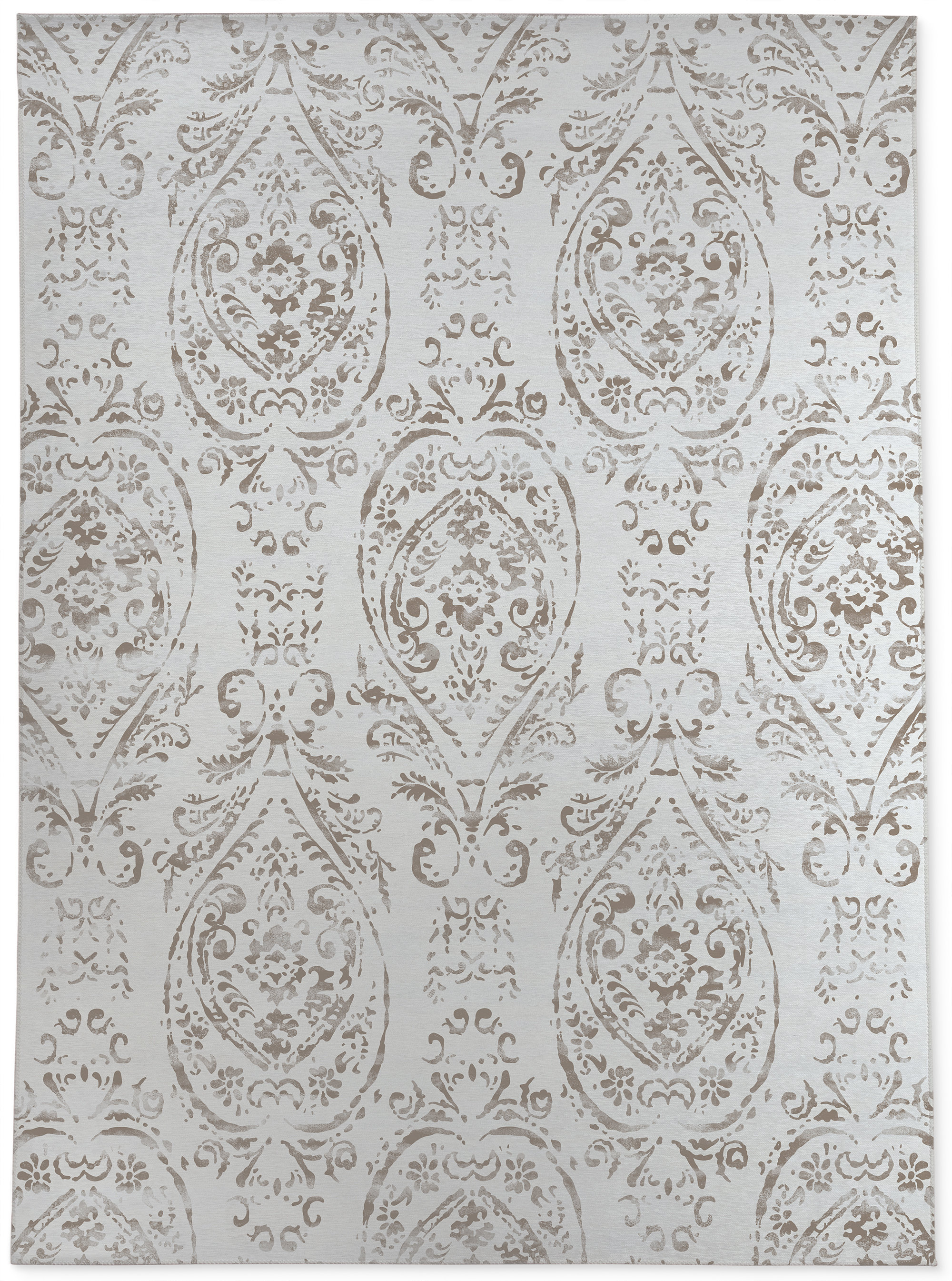 One Allium Way® Rectangle Damask Machine Woven Polyester Area Rug in ...