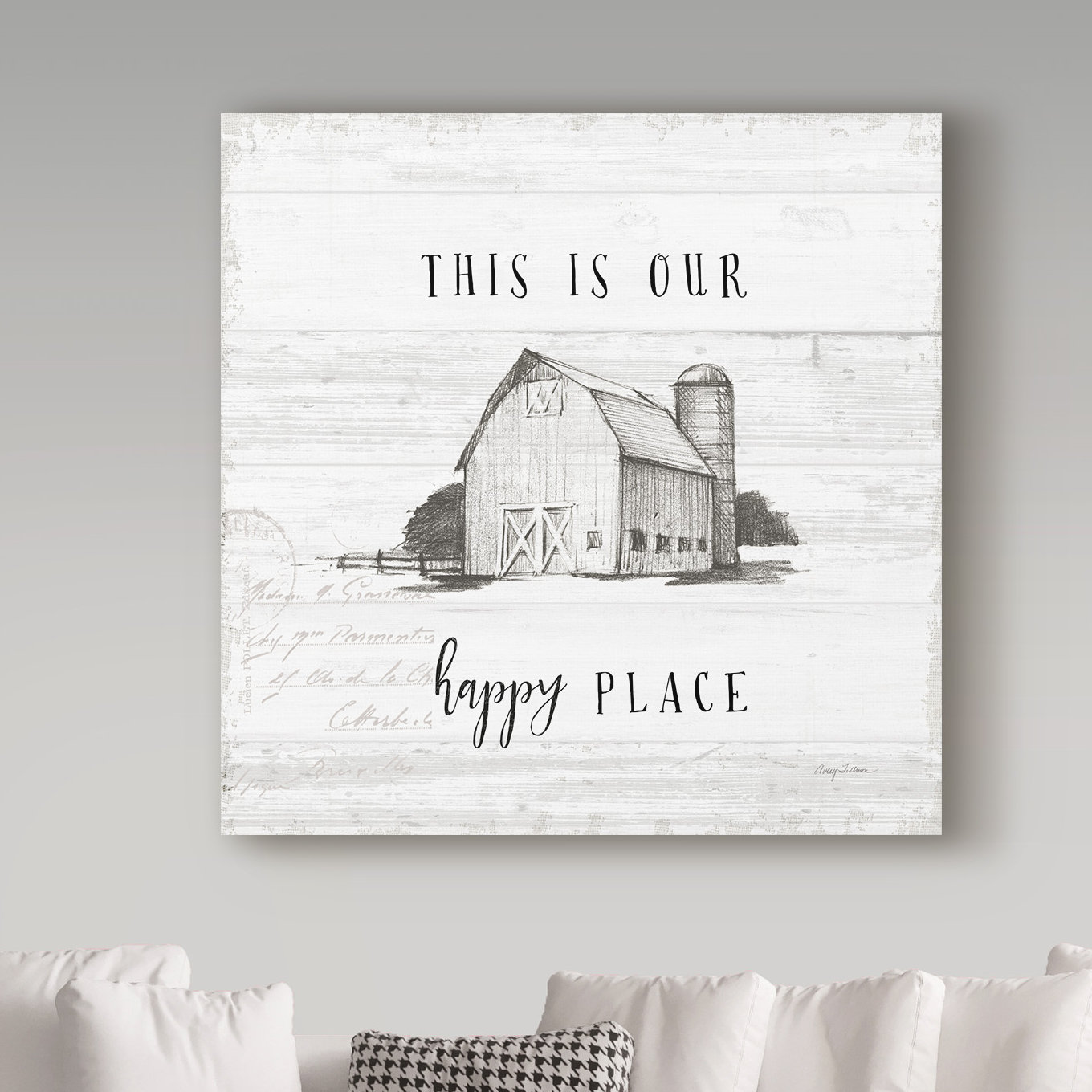 August Grove® 'Farm Life IV Shiplap' Acrylic Painting Print on Wrapped ...