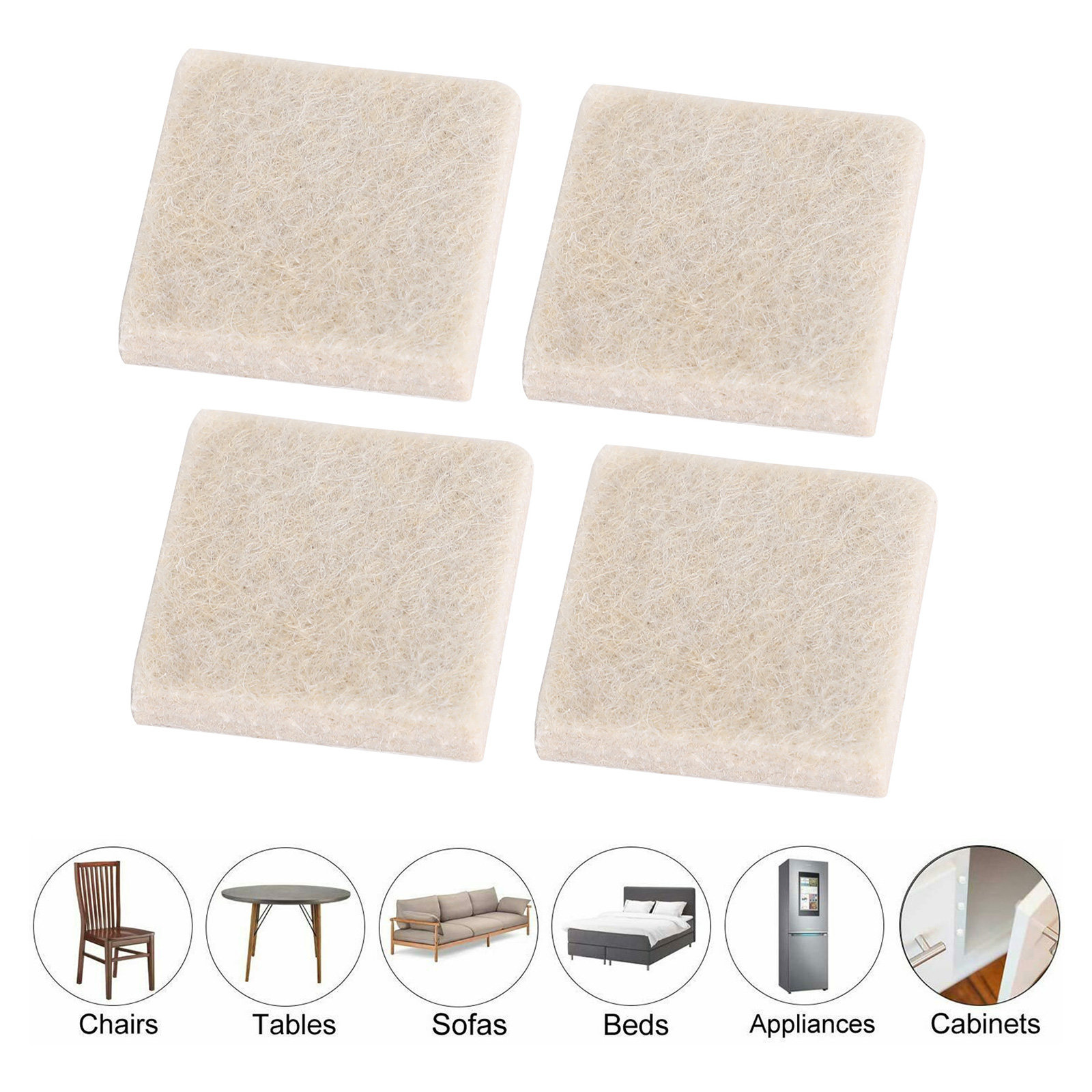 Bruce&Shark Felt Furniture Pads Protects Floor Surface Anti Skid ...