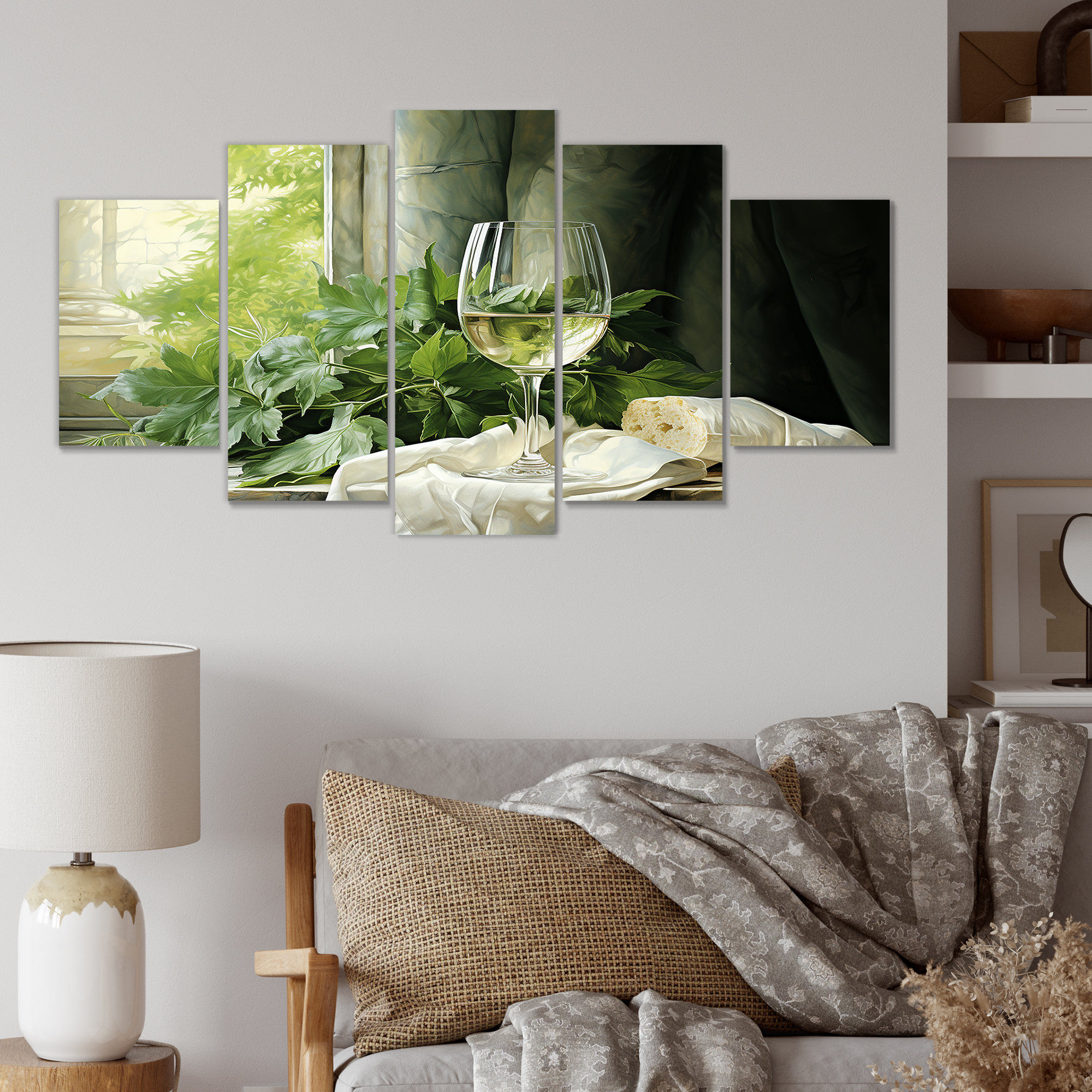 Lark Manor™ Green Pinot Gris Grace Wine - Wine Multipanel Wall Art ...