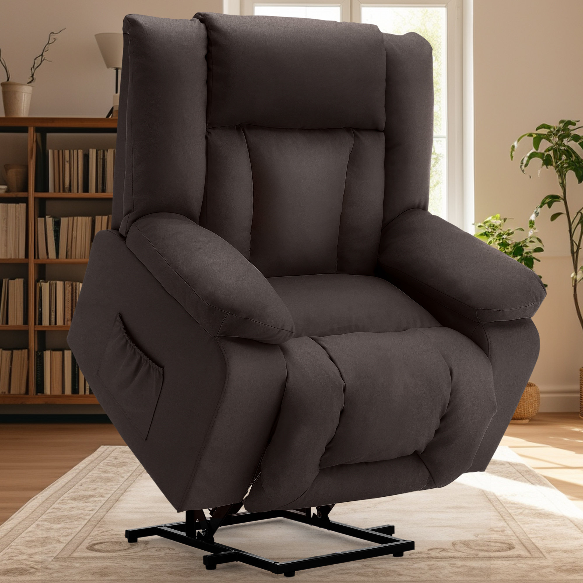 Latitude Run® Oversize Dual Motor Power Lift Recliner For Adults ...