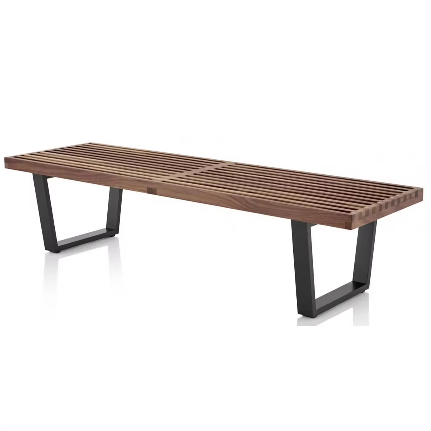 Millwood Pines Walnut Wood Platform Bench, 4ft - Wayfair Canada