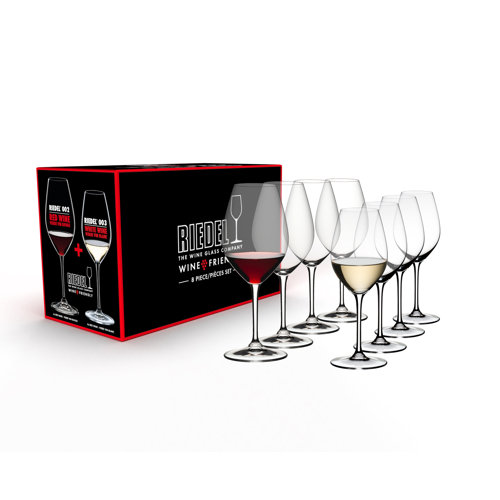 RIEDEL Wine-Friendly Wine Glasses Set & Reviews | Perigold