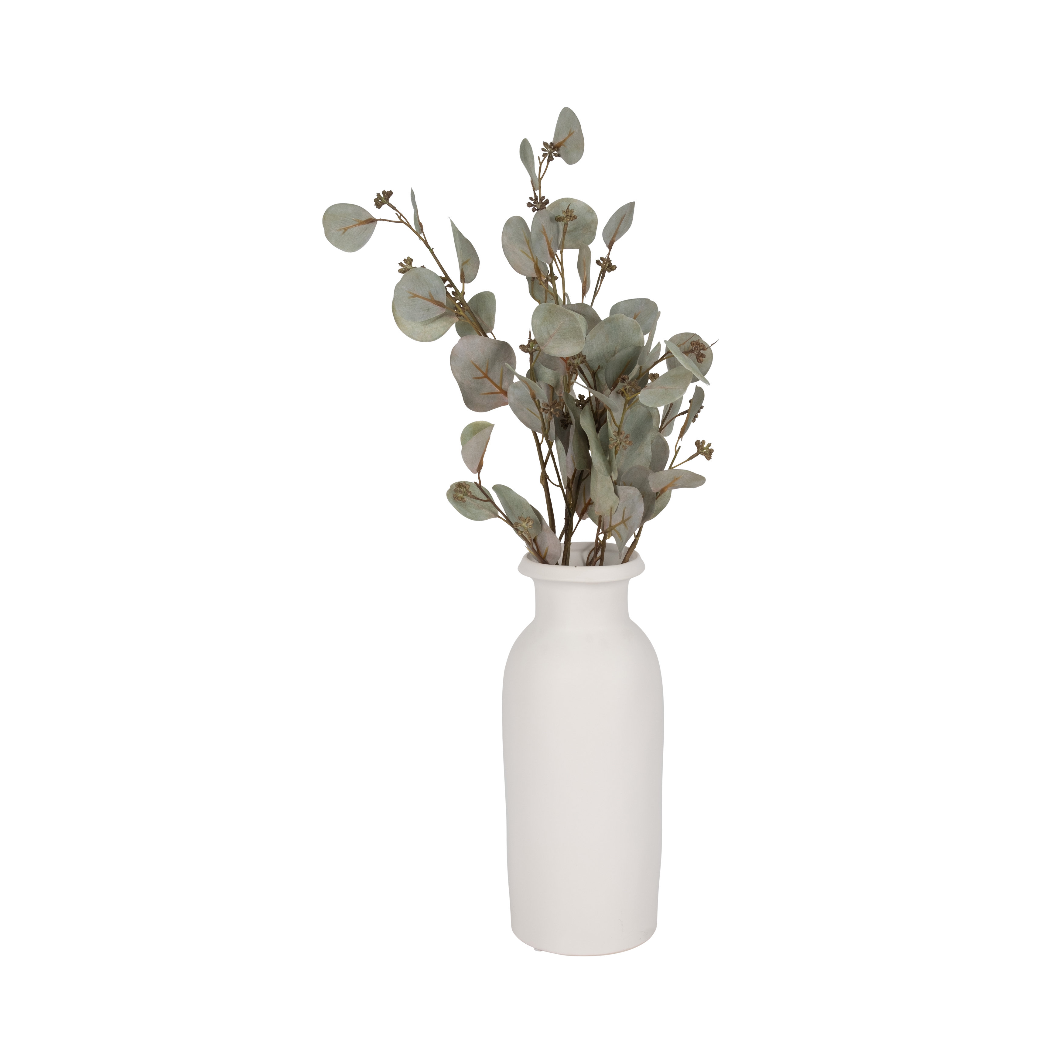 Birch Lane™ White Solid Color Ceramic Tall Slim Vase | Wayfair