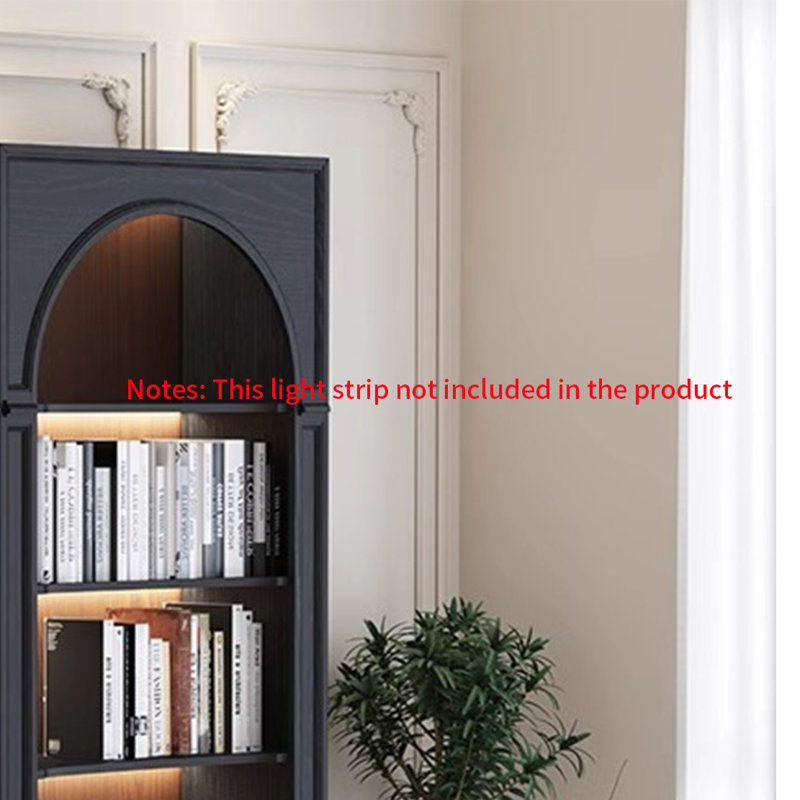 Parttlion Light luxury solid wood retro arch bookcase | Wayfair