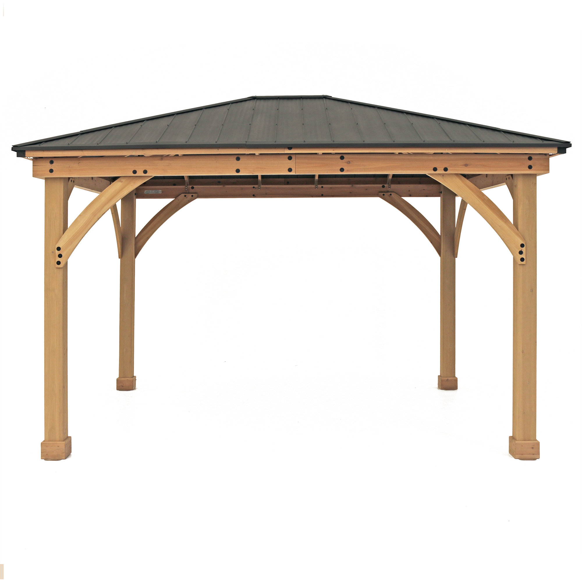 Yardistry 13 Ft. W X 11 Ft. D Solid Wood Pop-Up Gazebo & Reviews | Wayfair