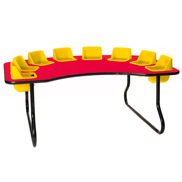 Toddler Tables Laminate Adjustable Novelty 8 Students Activity Table ...