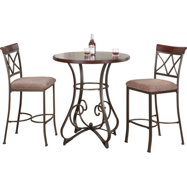 Winston Porter Jefferson 3 Piece 36" Round Pub Table Set & Reviews ...