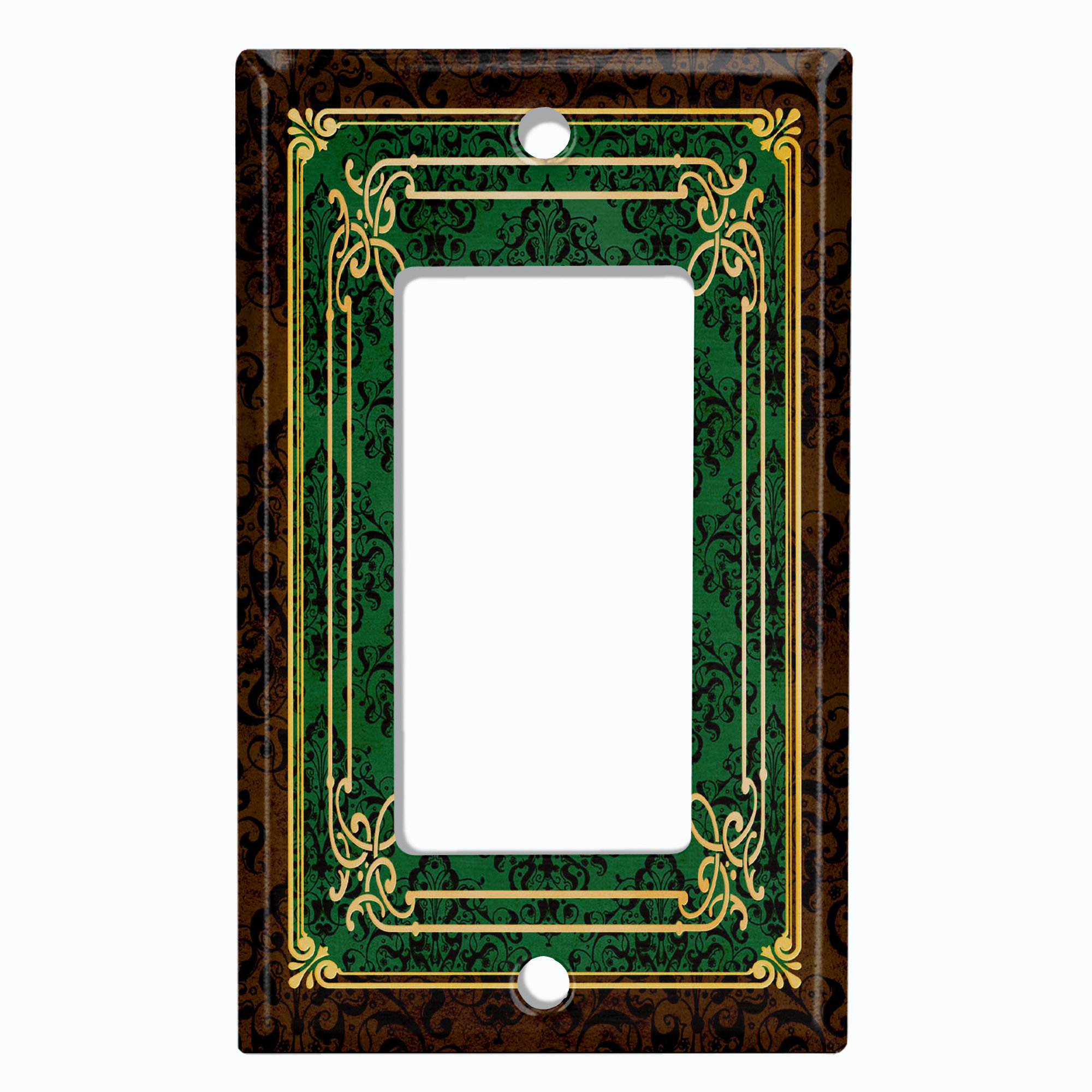 WorldAcc Victorian Vintage Elegant Damask Wire Frame 1-Gang Rocker Wall ...