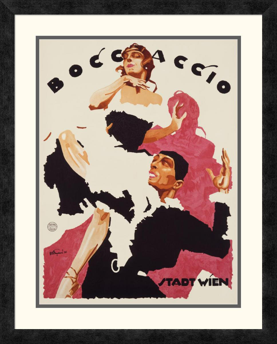 Global Gallery 'Boccaccio' by Julius Ussy Engelhard Framed Vintage ...