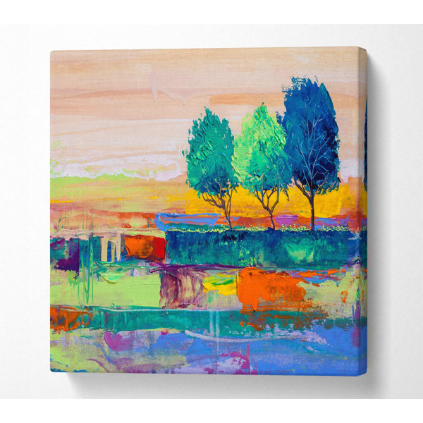 ClassicLiving Chason Three Trees In The Wind - Wrapped Canvas Art ...