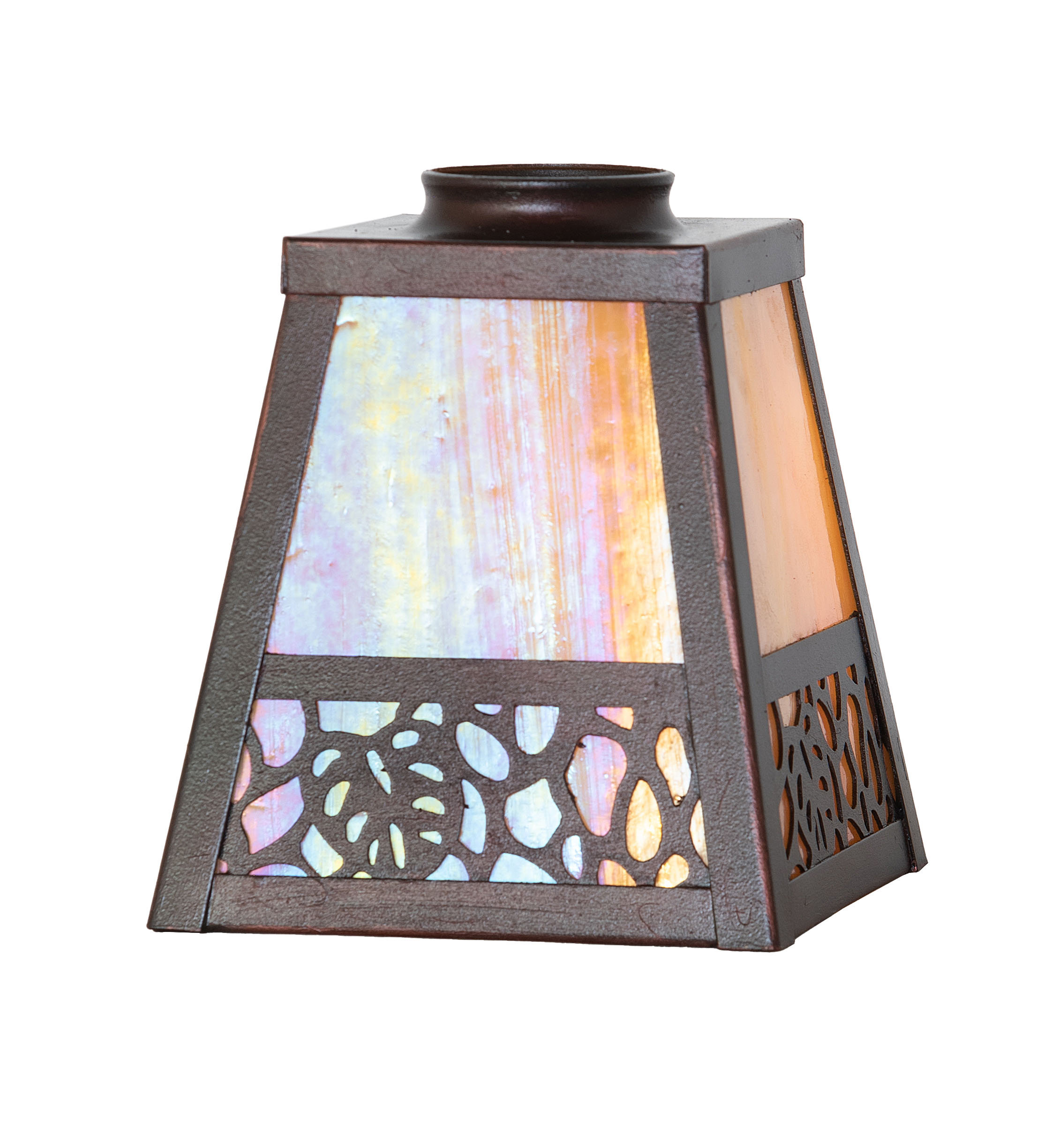 Canora Grey 5.5" Square Split Mission Lotus Leaf Shade | Wayfair