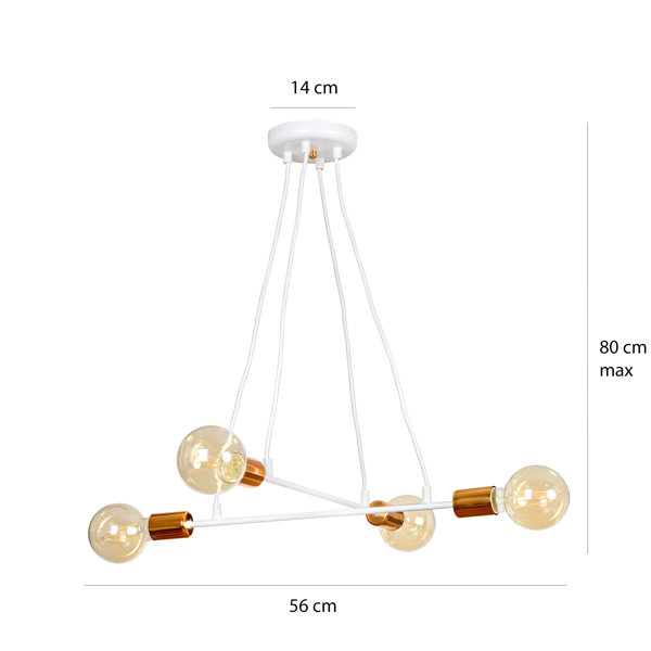George Oliver Mullen 4-Light Cluster Pendant | Wayfair.co.uk