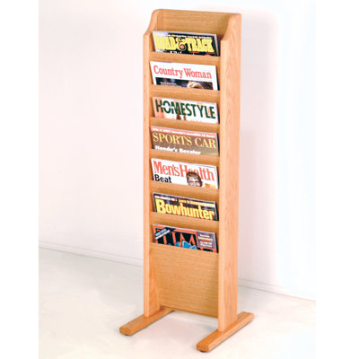 Symple Stuff Gelinas Wood Free Standing Magazine Rack & Reviews | Wayfair