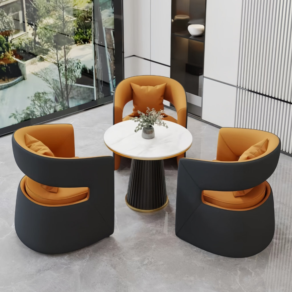 Latitude Run® Malsky 4 - Piece Faux Leather Living Room Set | Wayfair