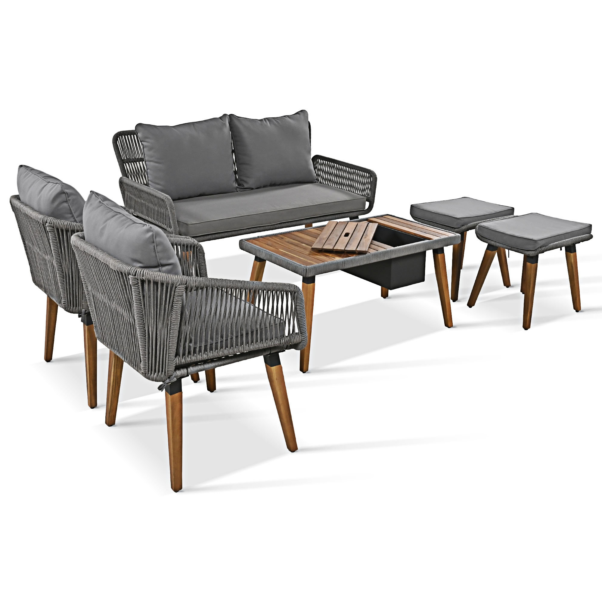 Ebern Designs 6-Piece Outdoor Conversation Set - Wayfair Canada