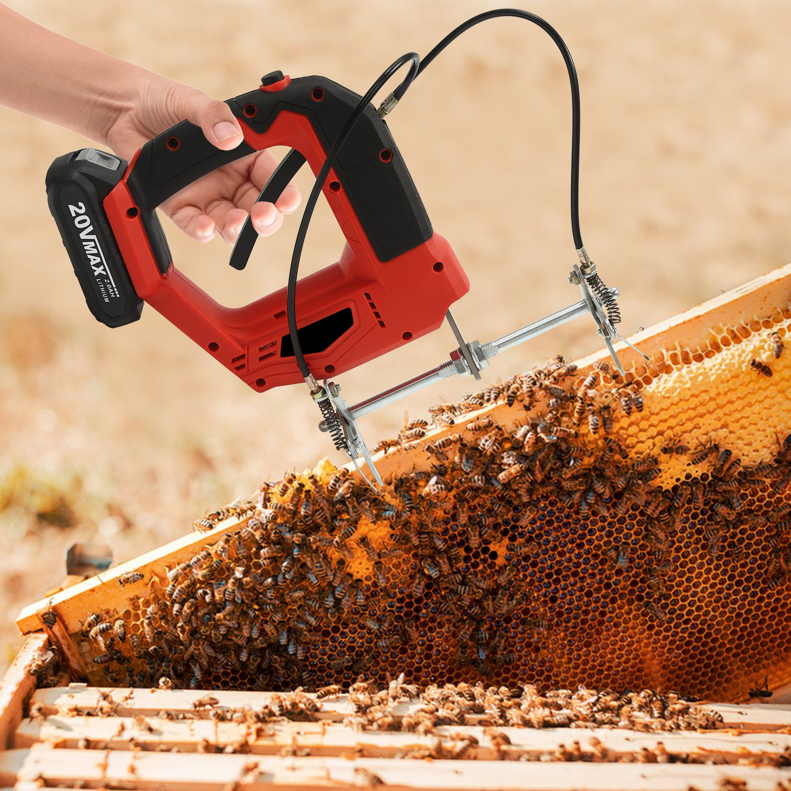 Arlmont & Co. Nobayad Portable Electric Bee Shaker 4 Speeds Handheld ...