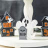 Ophelia & Co. 5-Piece Halloween Wooden Haunted House Pumpkin & Ghost ...