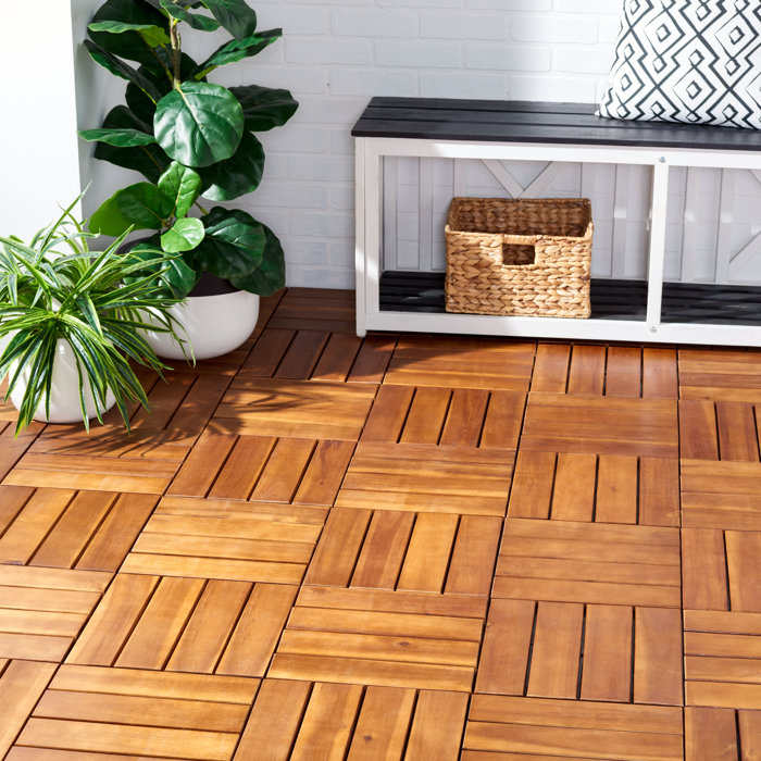 Symple Stuff Bergamot Phuket Wooden Floor Tile & Reviews | Wayfair