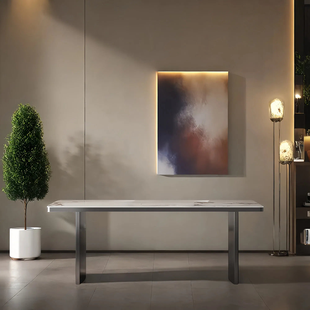 Wrought Studio™ Modern luxury rock plate dining table | Wayfair