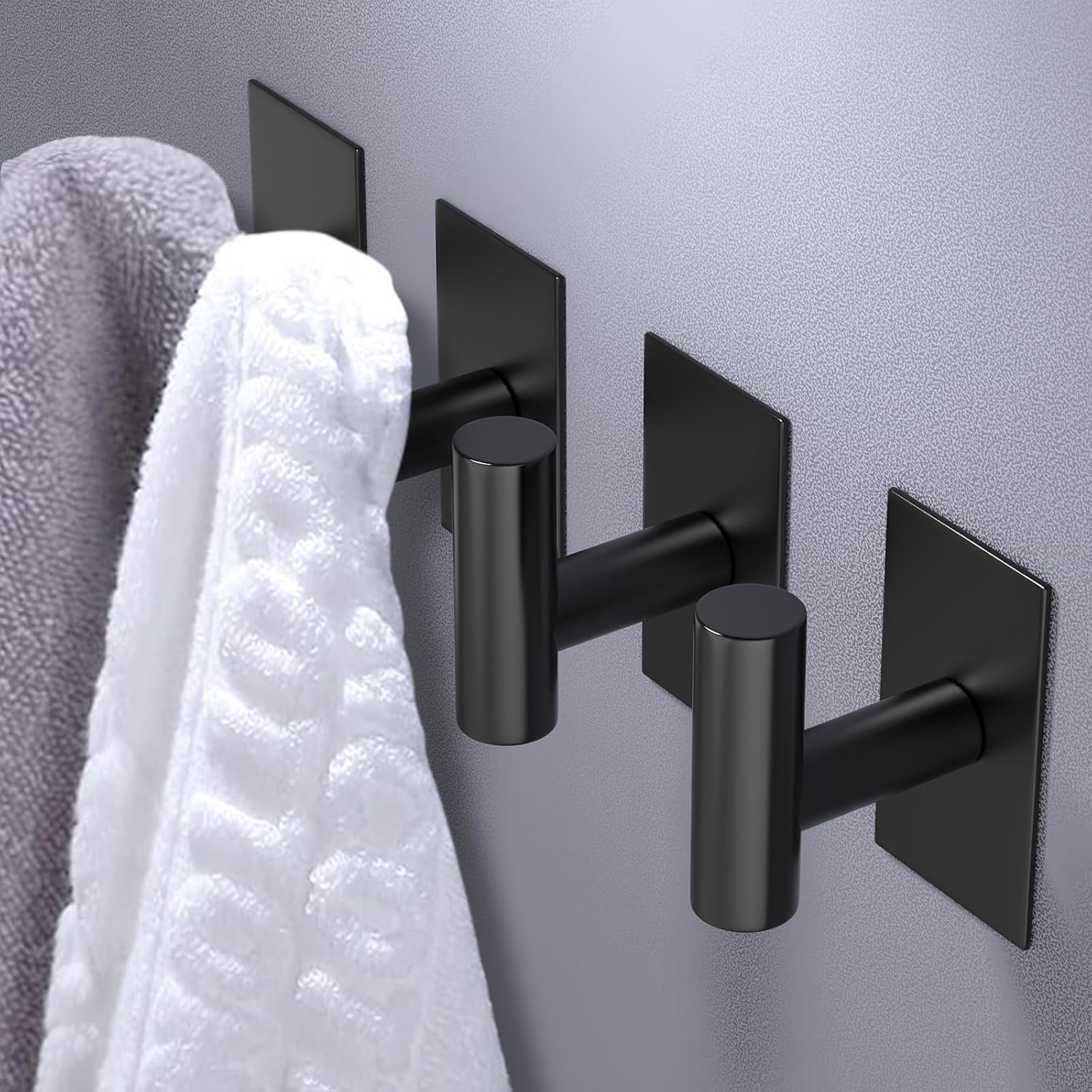 Mattress Land and Furniture, LLC Wall Towel Hooks, Heavy Duty Sticky ...