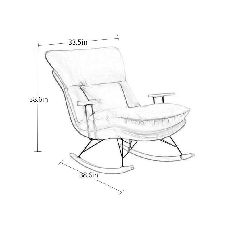 SUPROT Modern simple rocking chair | Wayfair