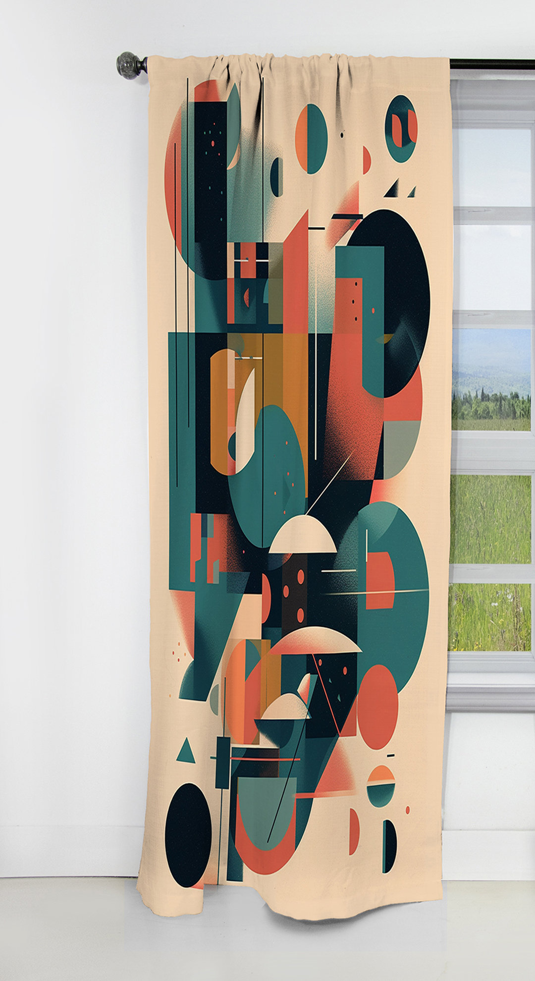 Orren Ellis Vanek - Abstract Minimalism Curtain - Blackout Abstract ...