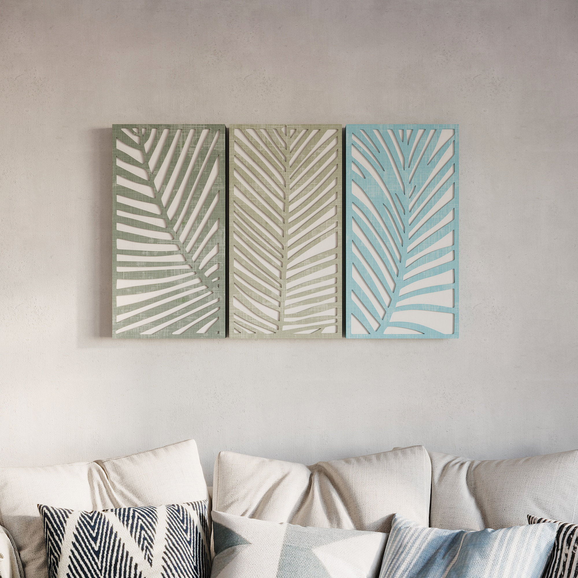 Bay Isle Home™ Nalini Boho Contemporary Mosaic Wood Wall Art Set ...