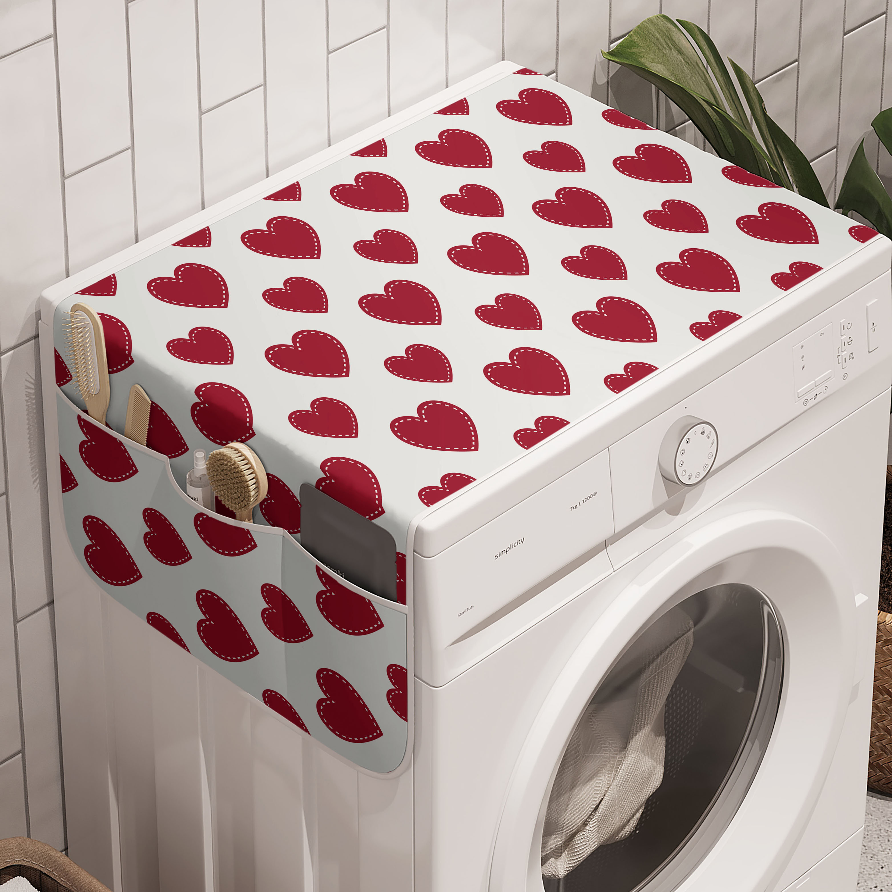 East Urban Home Vintage Valentine Washing Machine Organizer Pack of 2 ...