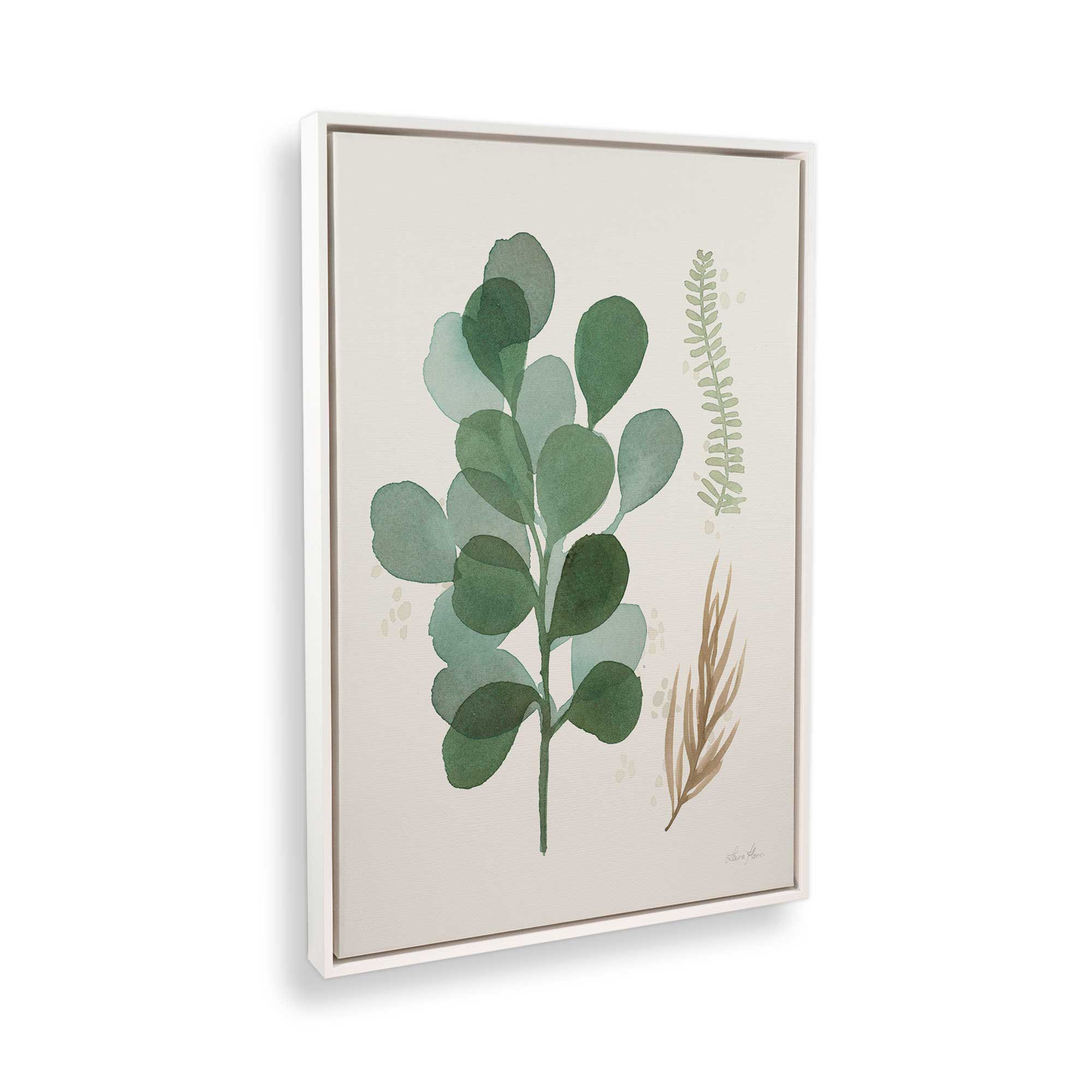 Red Barrel Studio® Earthy Greens in Bloom II Canvas Print in a Frame ...
