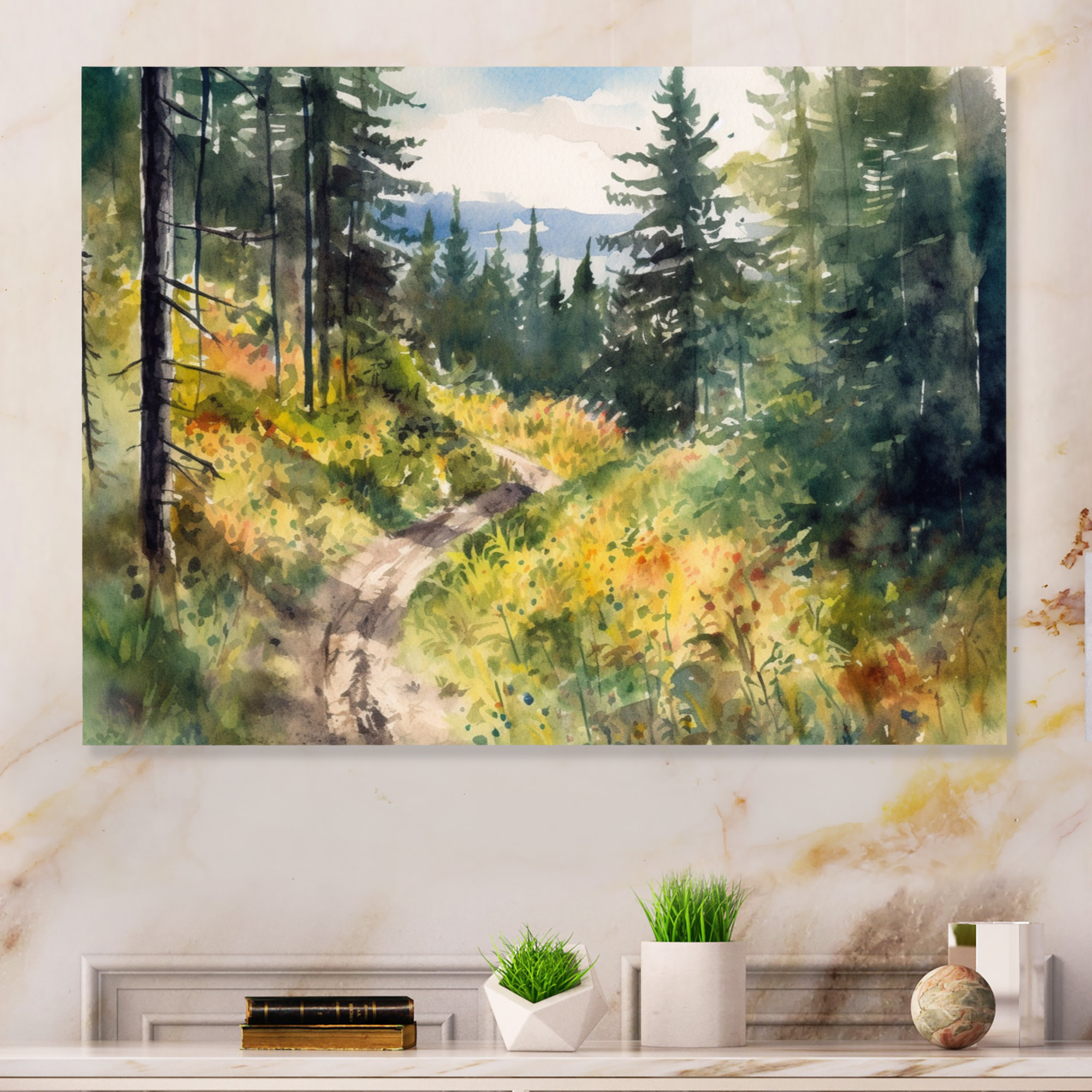 Red Barrel Studio® Little Road in Mountain Landscape VIII - Print on ...