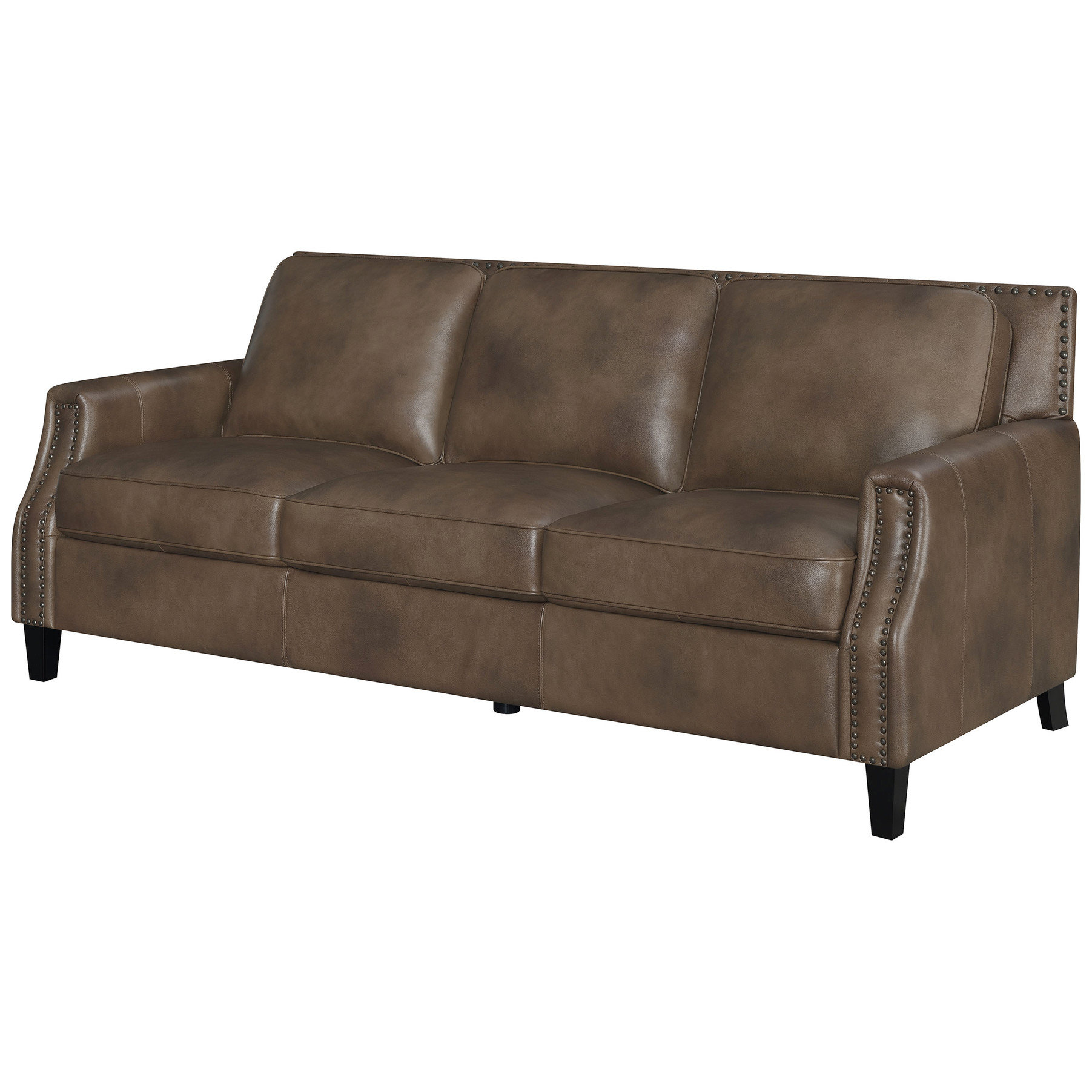 Wildon Home® Faux Leather 3 - Seat With Mottled Top Grain And High Back ...