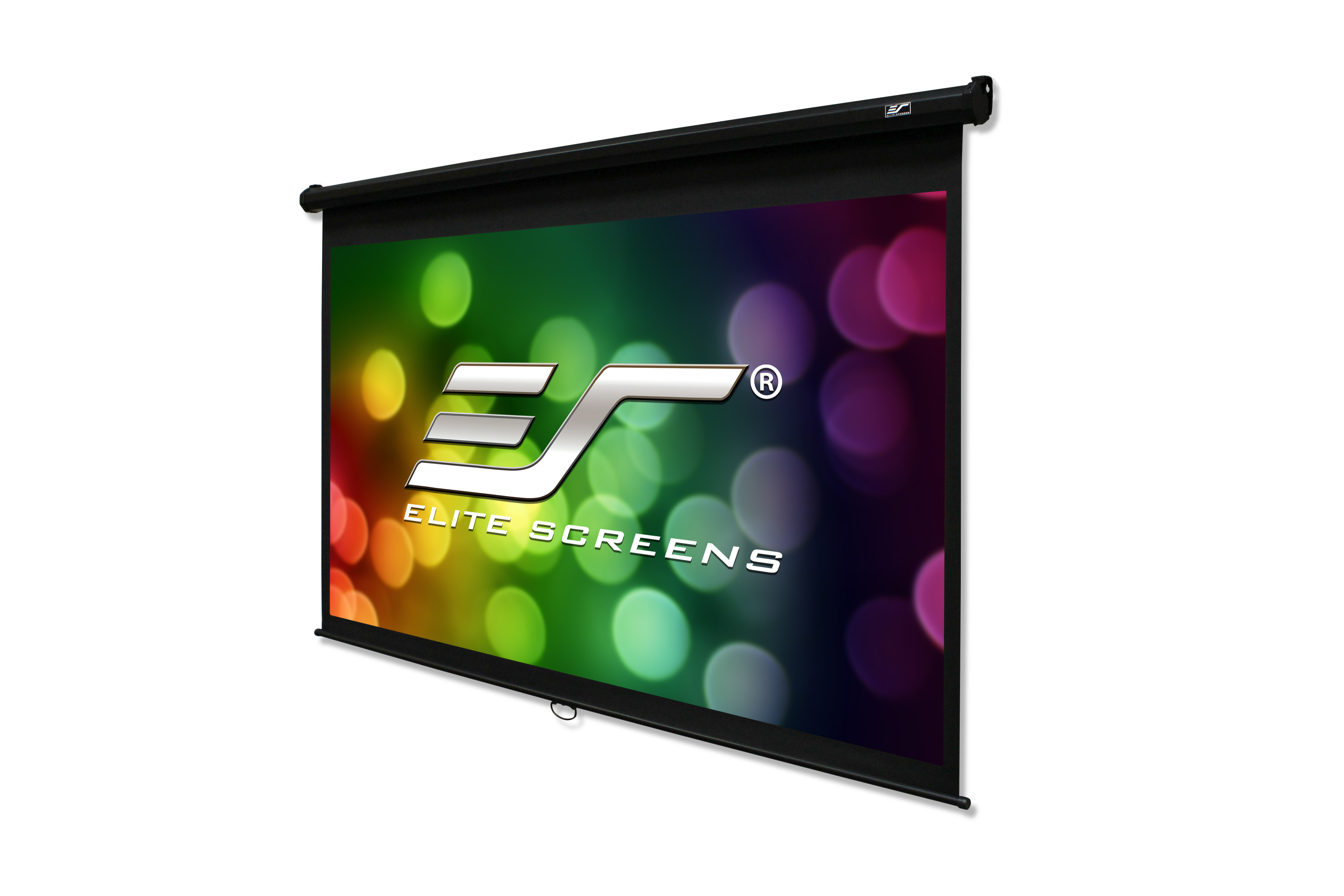Elite Screens White 135" diag. 16:9 pull-down Manual Wall/Ceiling ...