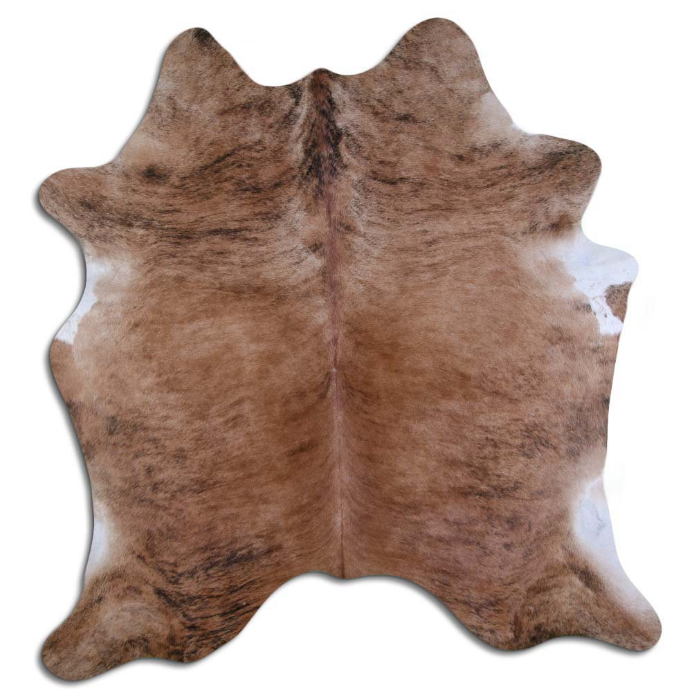 Foundry Select NATURAL HAIR ON Cowhide RUG MEDIUM BRINDLE 2 - 3 M GRADE ...