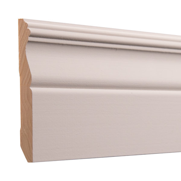 Ornamental Mouldings 96'' W x 4.25'' L Wall Base in White & Reviews ...