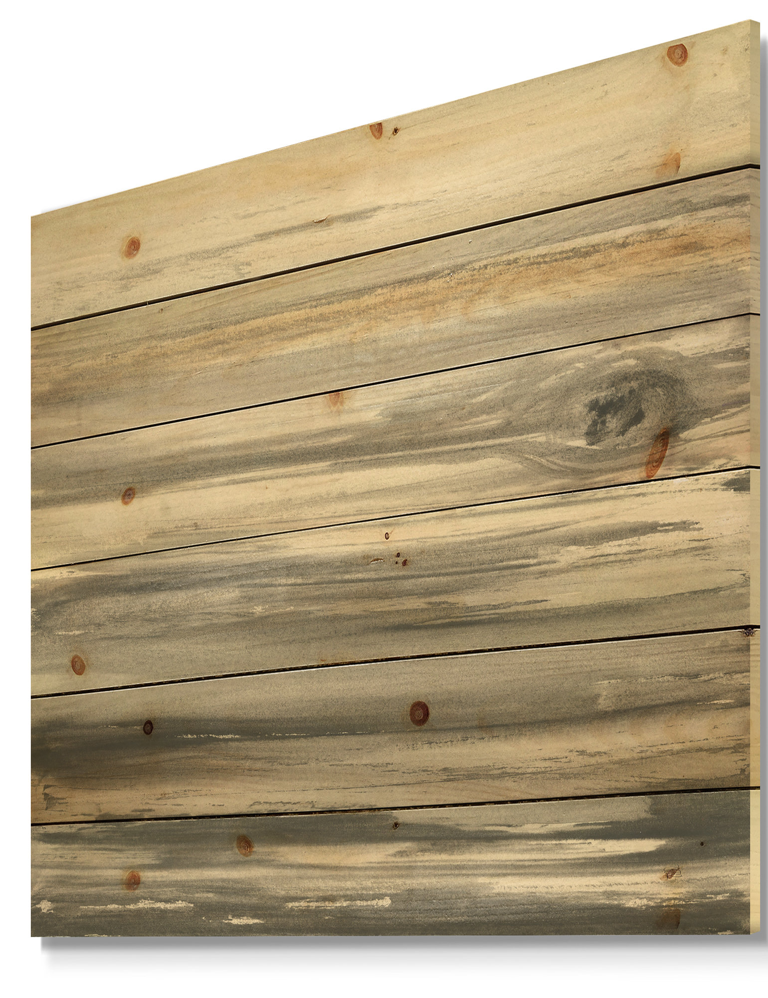 East Urban Home Watercolor Colorfields II - Glam Print on Natural Pine ...