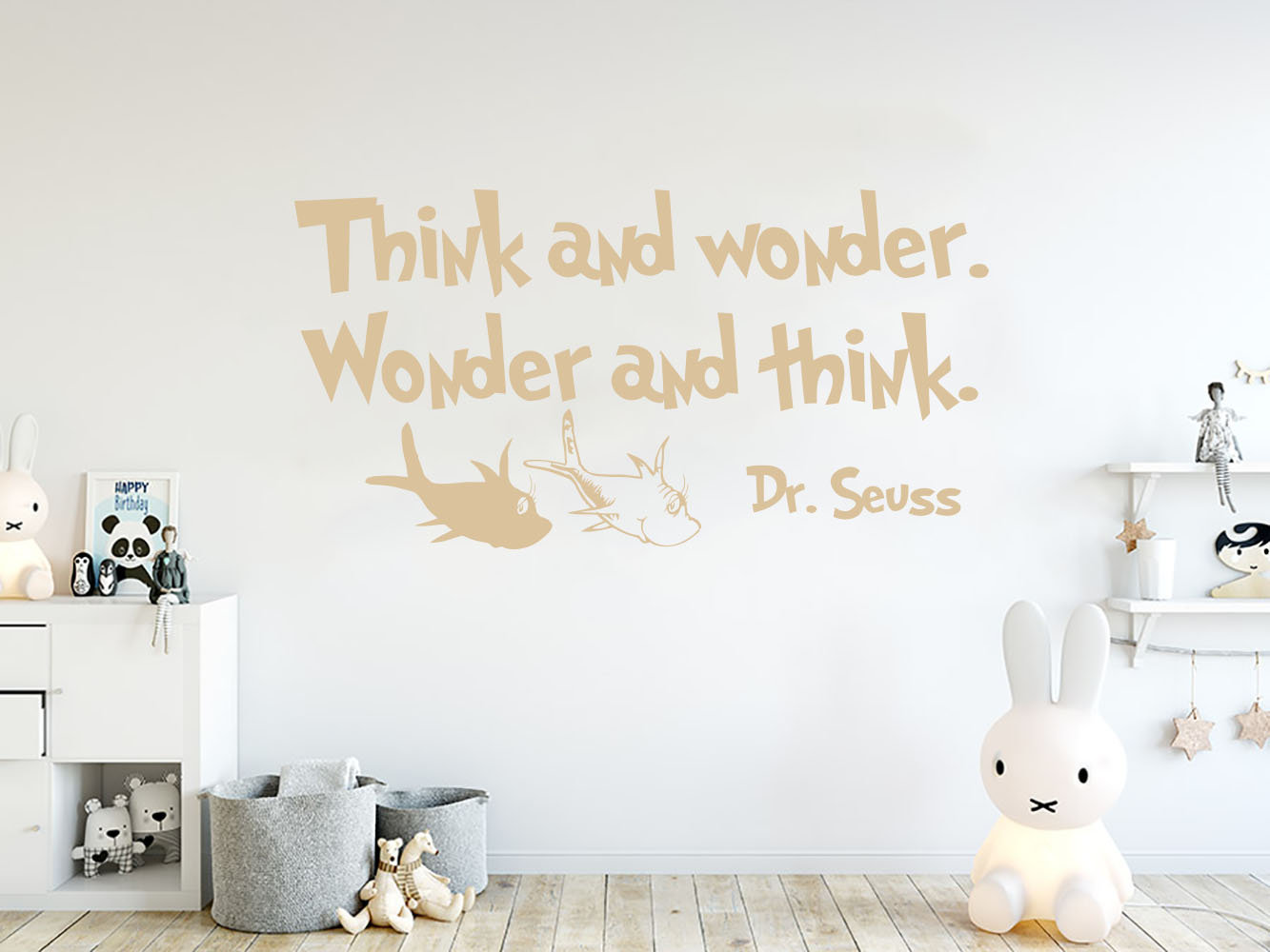 Zoomie Kids Think and Wonder Wall Decal | Wayfair