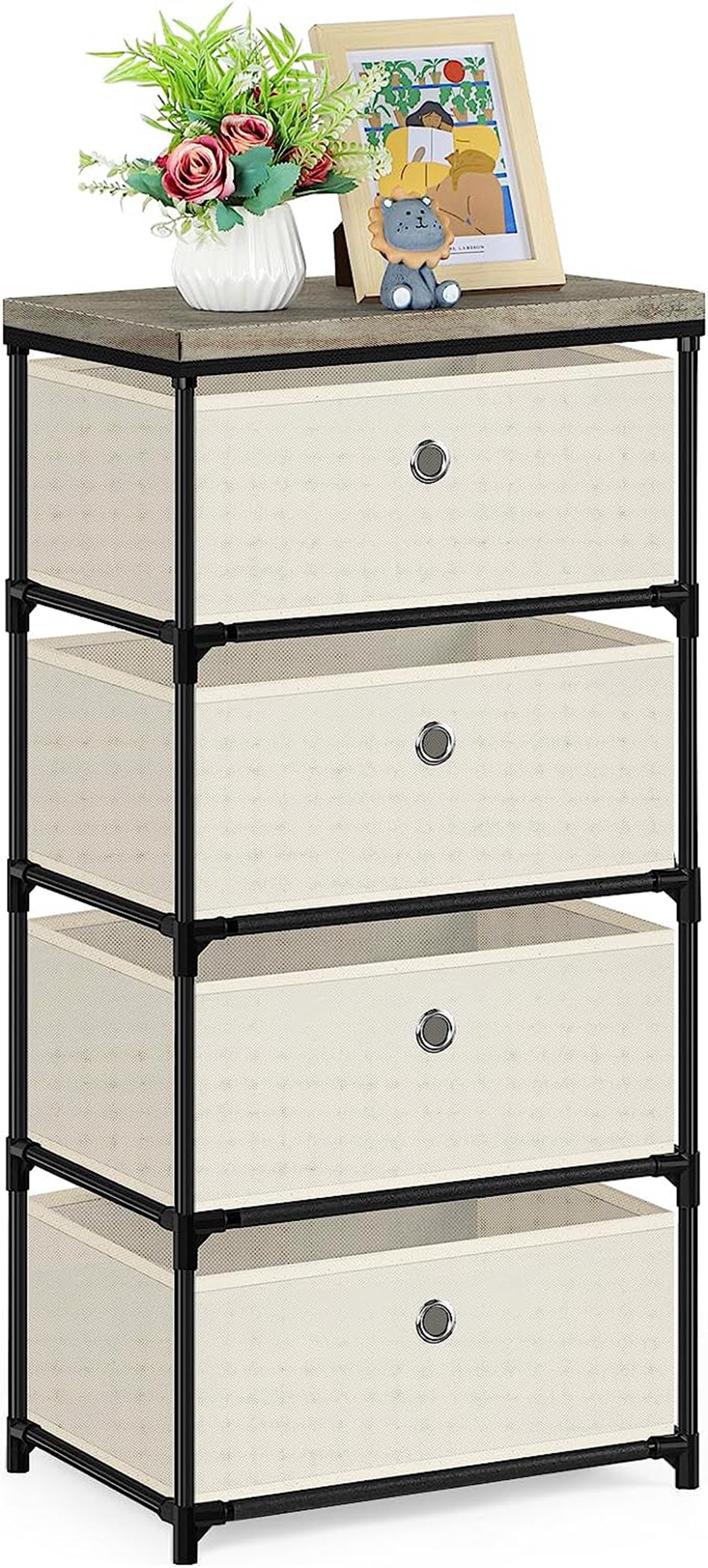 Rebrilliant Maisonett 4 Drawer Storage Drawer | Wayfair