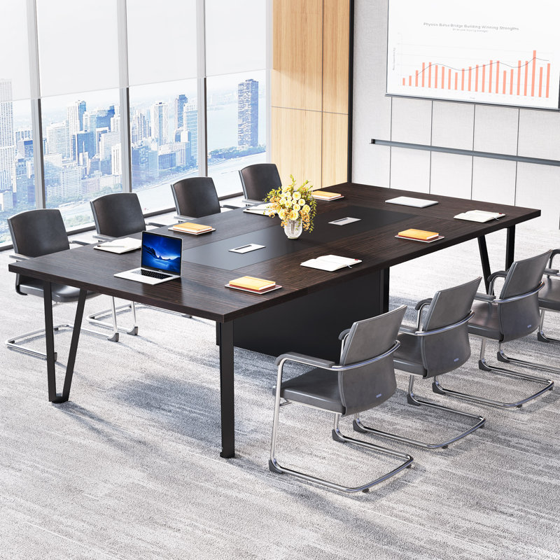 Inbox Zero Lawaiza Rectangular Conference Table | Wayfair
