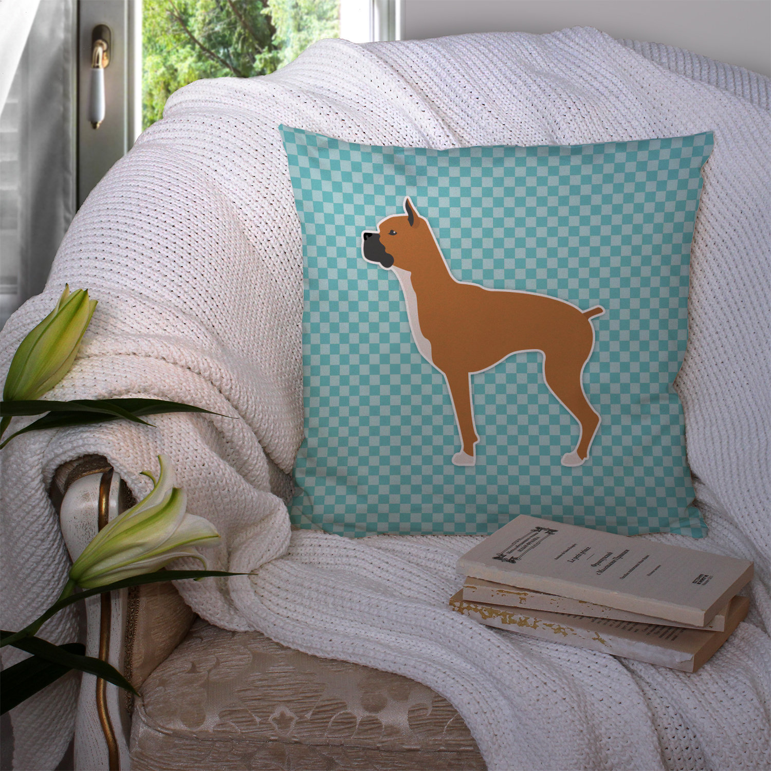 Caroline's Treasures Boxer Indoor/Outdoor Throw Pillow | Wayfair