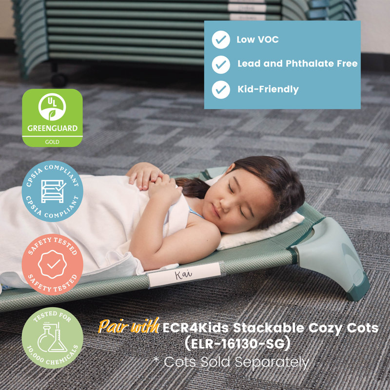 ECR4Kids Cozy Cot Trolley, Storage Cart, Grey | Wayfair