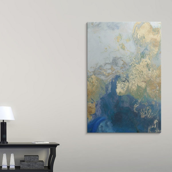 Mercer41 'Ocean Splash II' PI Galerie Painting Print & Reviews | Wayfair