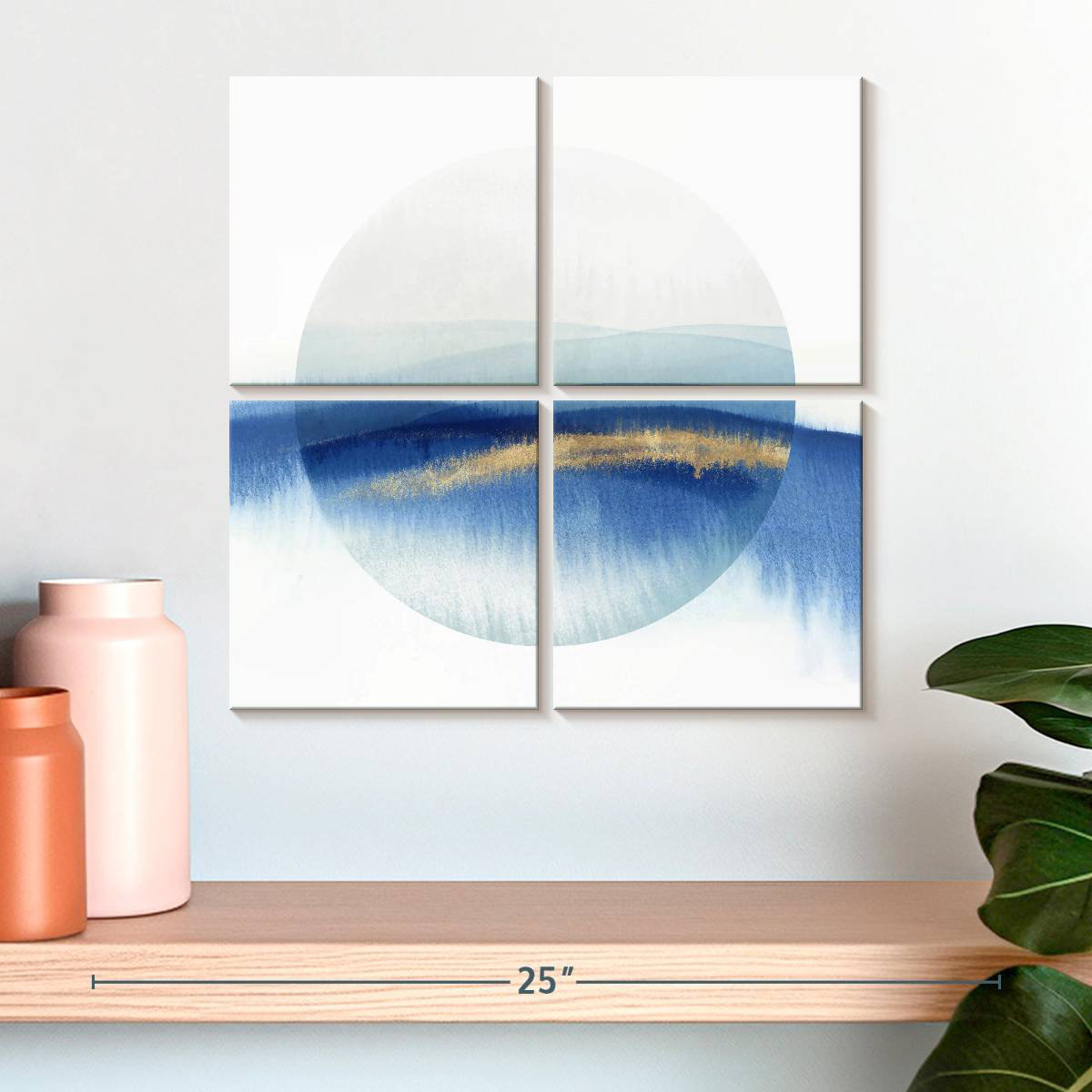 Wade Logan® Avery Indigo Eclipse II | Wayfair