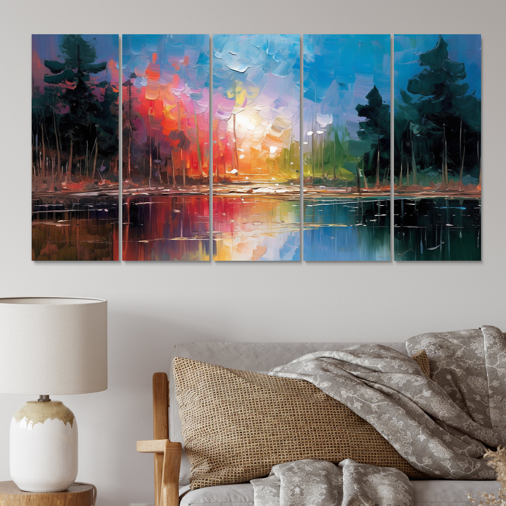 Loon Peak® Scenic Countryside V - Countryside Wall Decor - 5 Equal ...