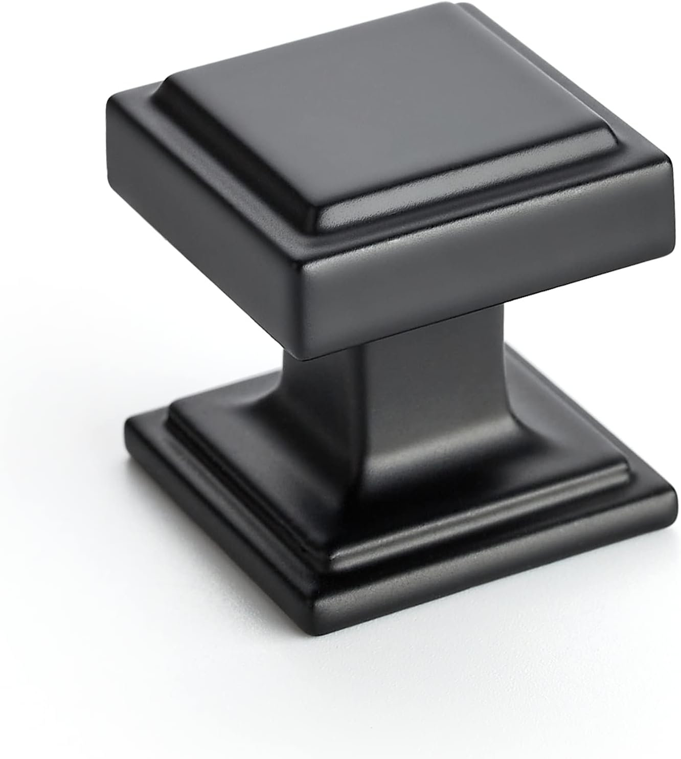 ERTCHUE RIED Matte Black Square Zinc Cabinet Knobs (15 Pack), Sturdy ...