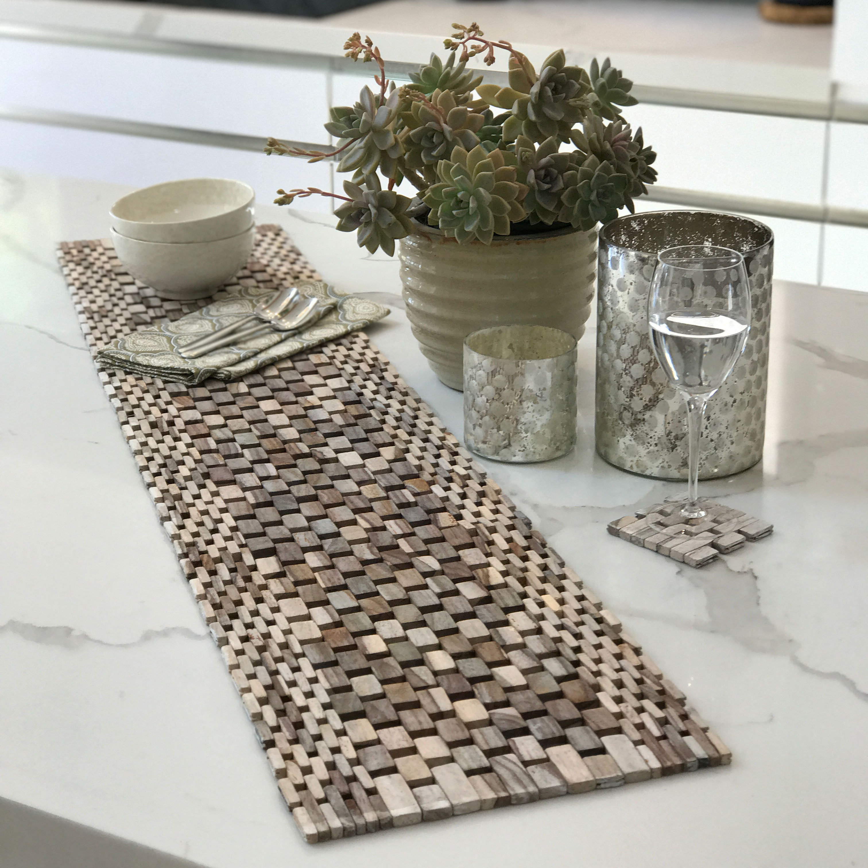 Union Rustic Gupton Recycled Teak Table Runner & Reviews | Wayfair