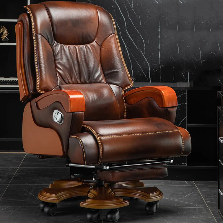 My Lux Decor Leather Executive Chair | Wayfair