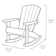Highland Dunes Keter Adirondack RocKing Chair Troy Graphite | Wayfair.co.uk